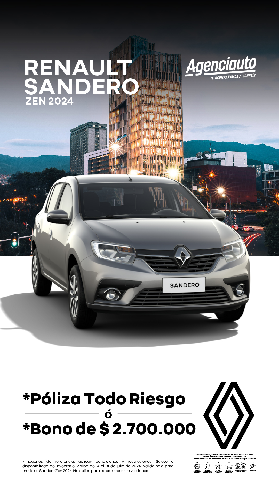 Renault Sandero - Características - Renault Agenciauto